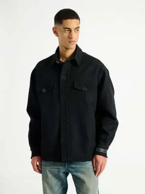 Balmain Wool Twill Overshirt