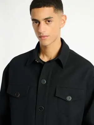 Balmain Wool Twill Overshirt