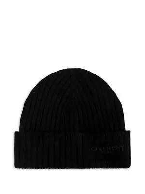 Givenchy Logo-embroidered Beanie - Black