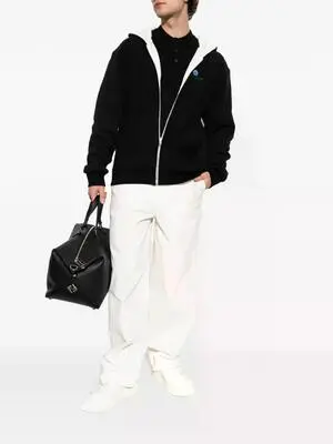 Kenzo Reversible Embroidered Hoodie - Black