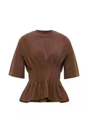 GESTUZ Inez Pleated Peplum T-shirt