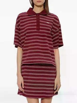GESTUZ Pilova Striped Short-sleeve Polo Shirt