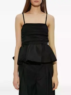 GESTUZ Erin Ruched Peplum Top