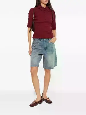 GESTUZ Raw-cut Denim Shorts