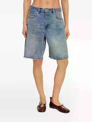 GESTUZ Raw-cut Denim Shorts