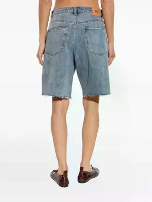 GESTUZ Raw-cut Denim Shorts