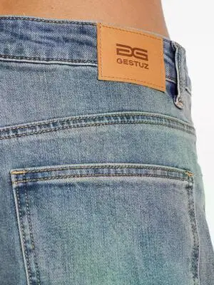 GESTUZ Raw-cut Denim Shorts