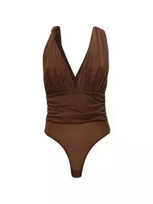 GESTUZ Ruched Halterneck Bodysuit