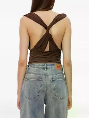 GESTUZ Ruched Halterneck Bodysuit