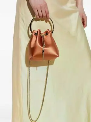 JIMMY CHOO Bon Bon Bracelet-handle Bucket Bag