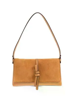 Kate Spade New York Small Loop Suede-panelled Knotted Shoulder Bag - Orange