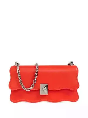 Kate Spade New York Deco Wavy Scalloped-edge Leather Crossbody Bag