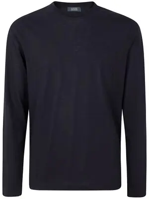 ZANONE Long Sleeves Classic T-shirt - Black