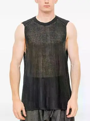 JAN JAN VAN ESSCHE Mesh-knit Tank Top - Black