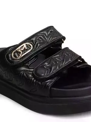 MARC ELLIS Calipso Logo Plaque Touch-strap Sandals