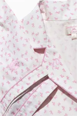 LoveShackFancy Midnight Haze Polo Pj Short Set