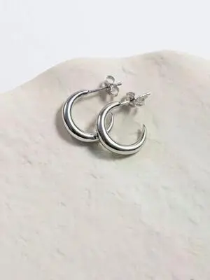 AUREE JEWELLERY Alta Crescent Hoop Earrings