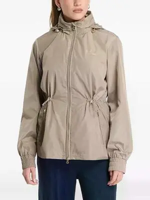 EA7 Drawstring Hooded Jacket - Neutrals