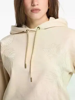 Guess Leaf-embroidered Drawstring Hoodie