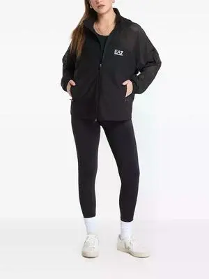 EA7 Hooded Zip-up Jacket - Black