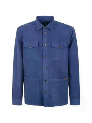 FAY Four-pocket Shirt - Blue