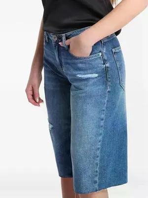 Guess Distressed Raw-cut Hem Denim Shorts