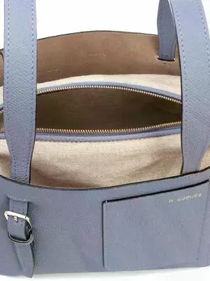 VALEXTRA Mini Signature-detail Tote Bag