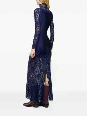Rabanne Long-sleeved Lace Maxi Dress