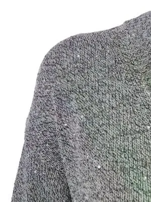 KANGRA Sequin-embellished V-neck Sweater