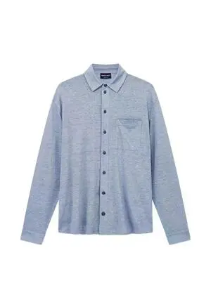 Giorgio Armani Shirt Regular Fit In Pure Linen Single Jersey