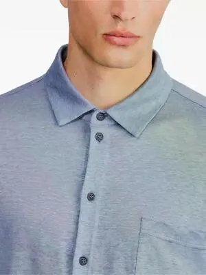 Giorgio Armani Shirt Regular Fit In Pure Linen Single Jersey