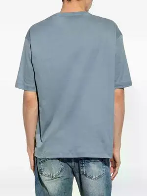 Giorgio Armani Logo-embroidered Cotton T-shirt
