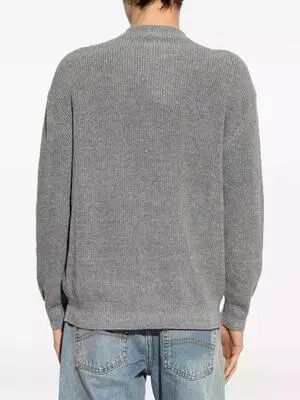 Giorgio Armani Off-centre Ribbed-knit Cardigan