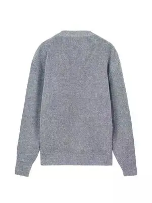 Giorgio Armani Off-centre Ribbed-knit Cardigan