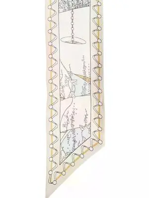Tory Burch Graphic-print Silk Scarf