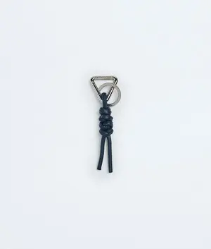 Bottega Veneta Triangle Knot Key Ring - Denim