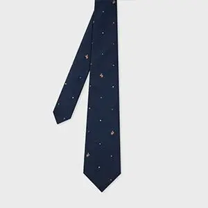 Paul Smith Silk Neck Tie - Blue