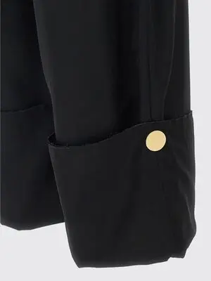DARKPARK High-waist Wide-leg Cropped Trousers In Viscose Blend With Cuffs