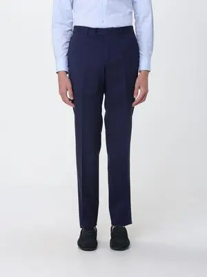 MANUEL RITZ Single-breasted Stretch Wool Suit - Blue