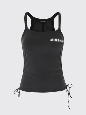 MISBHV Ribbed Tank Top With Drawstring Detail