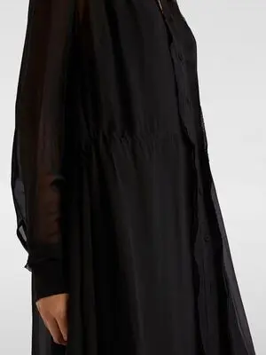 Momoni Silk Blend Chemisier Dress
