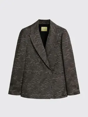 Momoni Double-breasted Jacquard Viscose Blazer