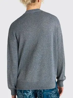 Momoni Lurex Viscose V-neck Sweater