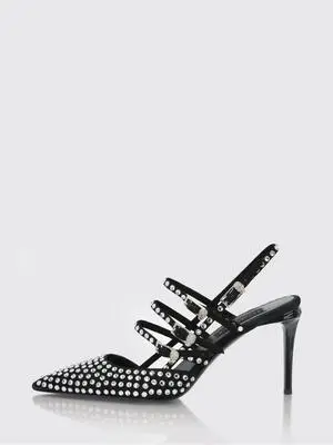 Philipp Plein Embellished Slingback Stiletto Pumps - Black