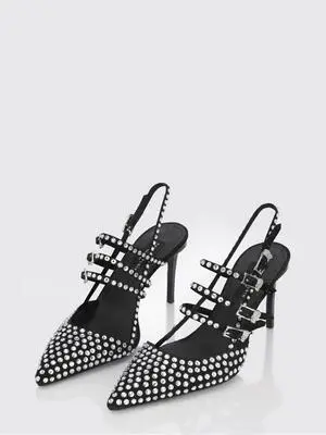 Philipp Plein Embellished Slingback Stiletto Pumps