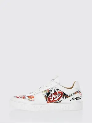 Philipp Plein Notorious Leather Sneakers With Graphic Print