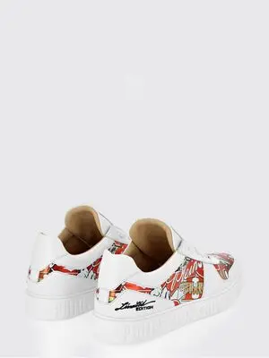 Philipp Plein Notorious Leather Sneakers With Graphic Print