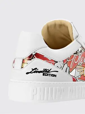 Philipp Plein Notorious Leather Sneakers With Graphic Print