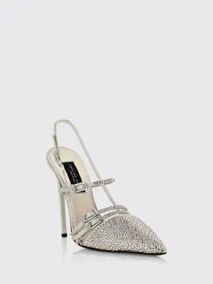 Philipp Plein Embellished Stiletto Slingbacks - Beige