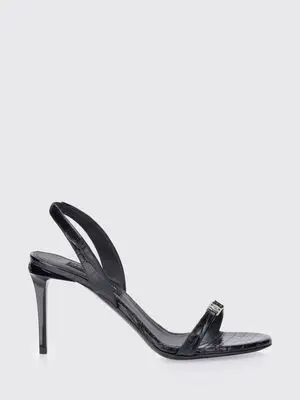 Philipp Plein Heeled Slingback Sandals - Black